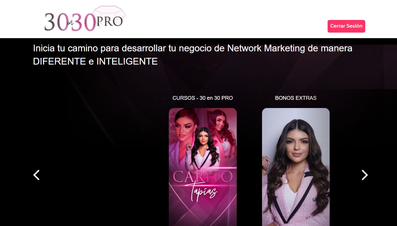 Miembros | 30 en 30 PRO 2.0 | Programa 30 en 30 PRO 2.0 by Carito Tapias